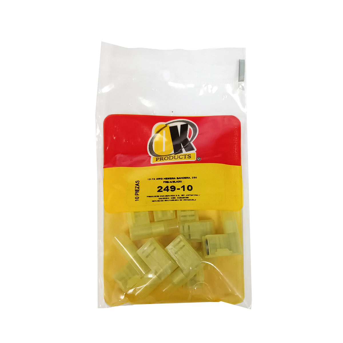 Terminal Tipo Bandera Verde 12-10 N° 249 10Pzas — CLIDAIR