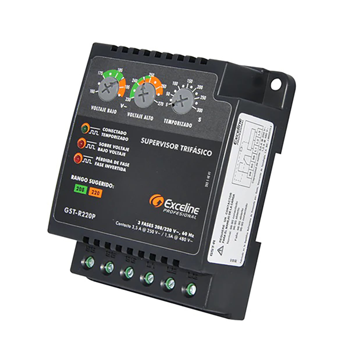 Protector A/A 220V/3F C/Temporizador Gst-Rr220 Gente — CLIDAIR