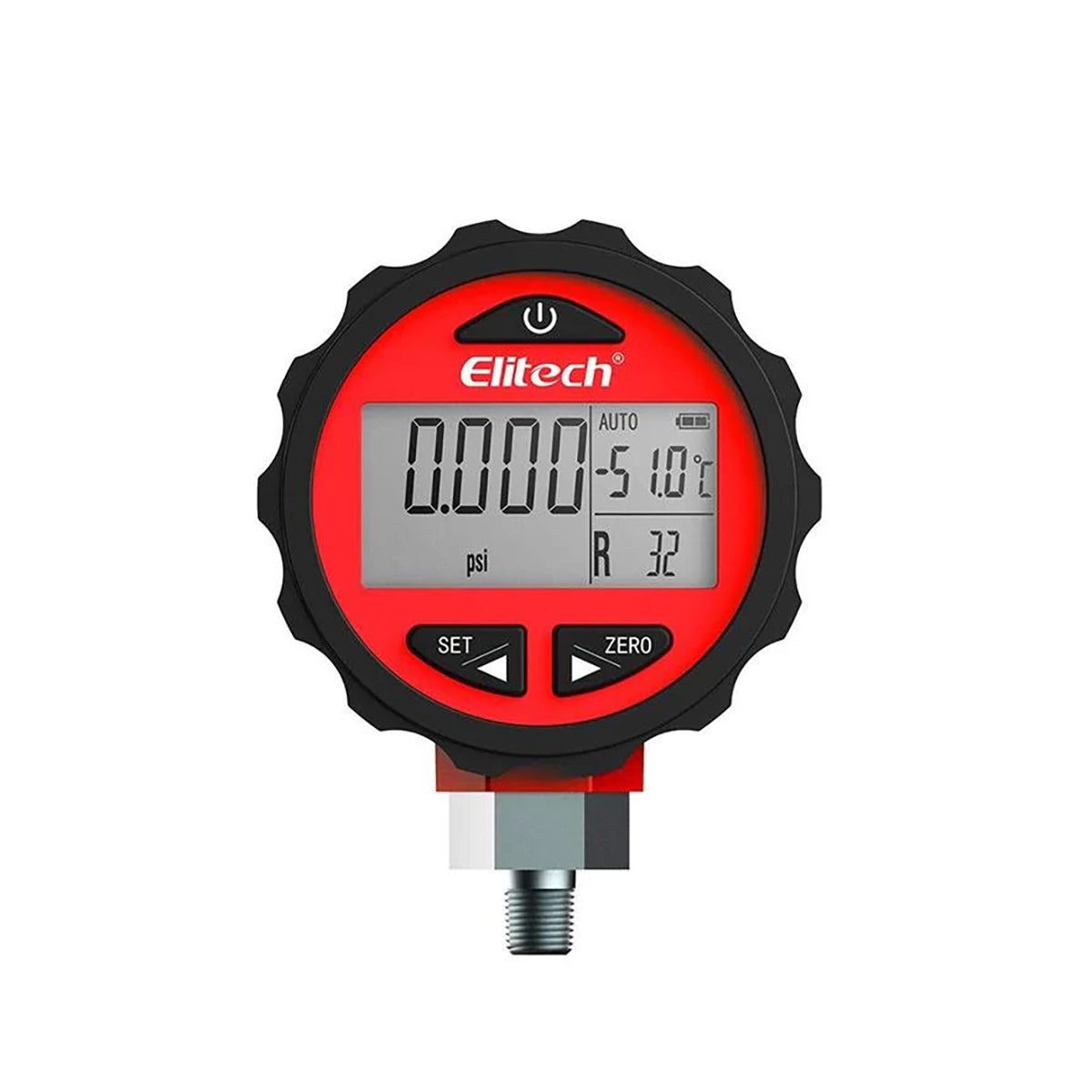 Reloj Manometro Digital Alta -14.5-800 Psi Pg-30Pro Elitech — CLIDAIR