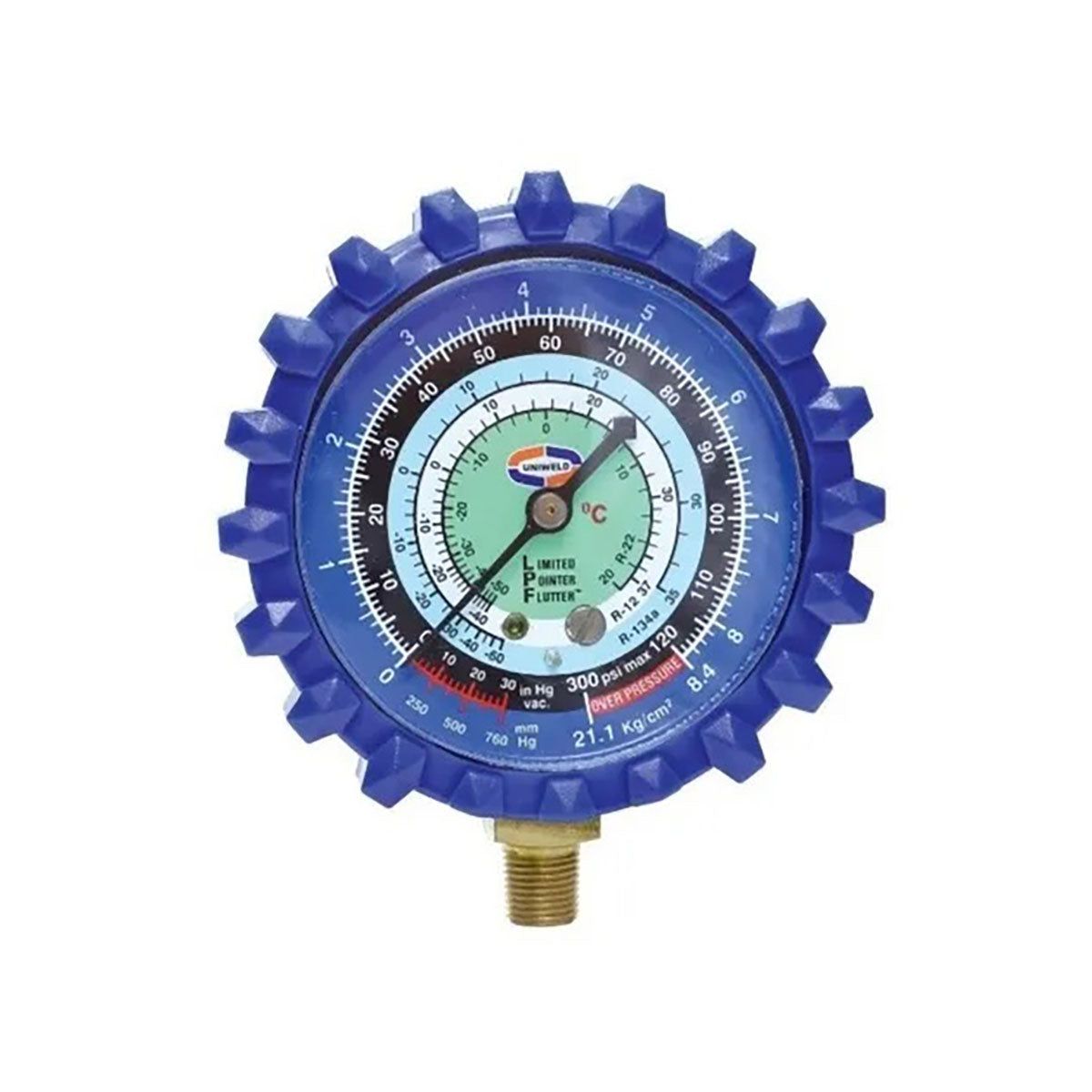 Reloj Manometro 2.5" Baja R22/R134 G3Old-5 Uniweld — CLIDAIR